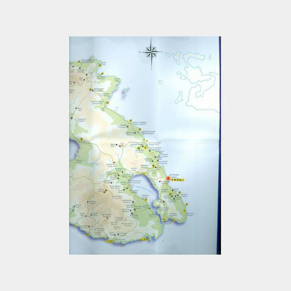 2012 Midilli Adası Haritası | fotokart