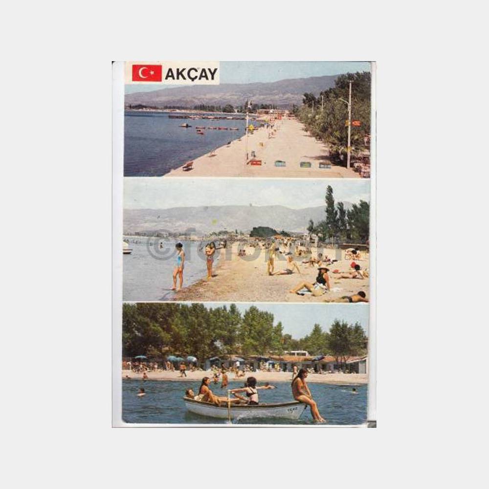 1978 Edremit Akçay 3 Görünüş Kartpostal | fotokart