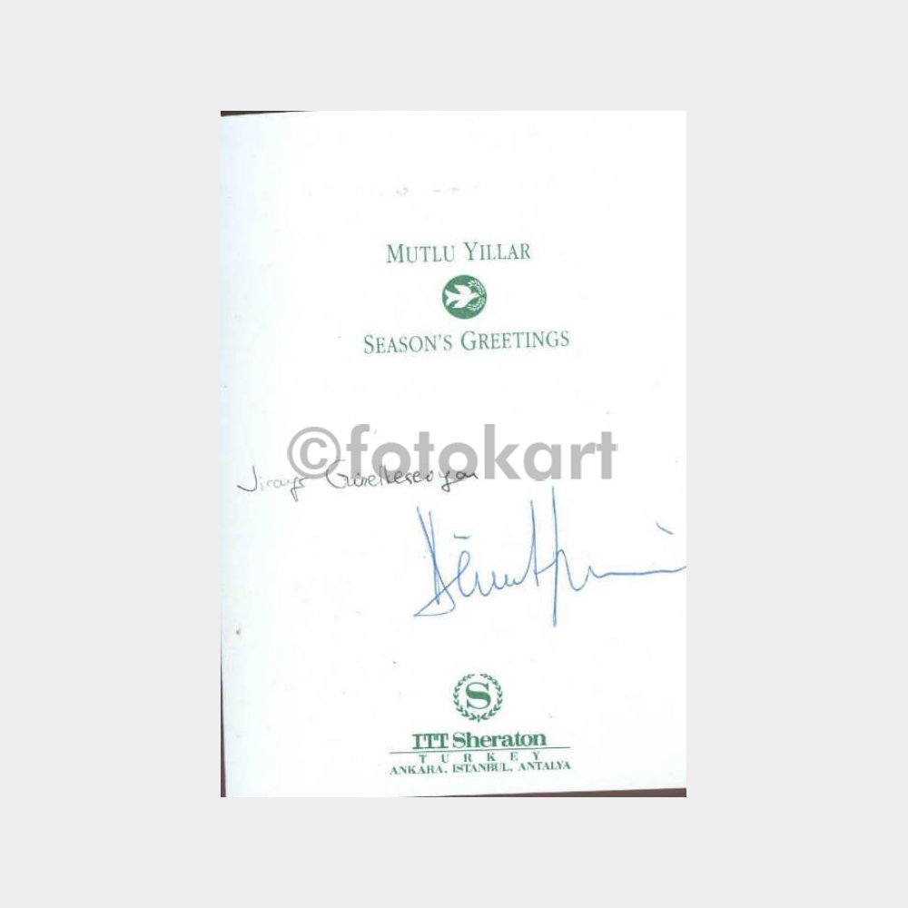 1970 ITT Sheraton Türkiye Tebrik Kartı | fotokart