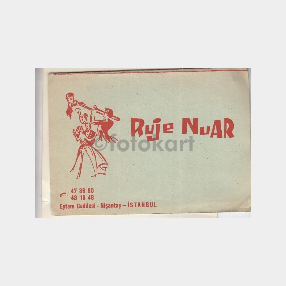 1960 Şişli Ruje Nuar Kulüp Eğlence Foto Kabı | fotokart