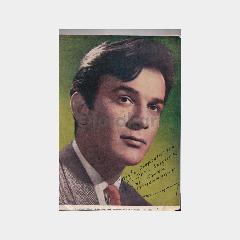 1950 Türk Sineması Efkan Efekan - Dergi Posteri | fotokart