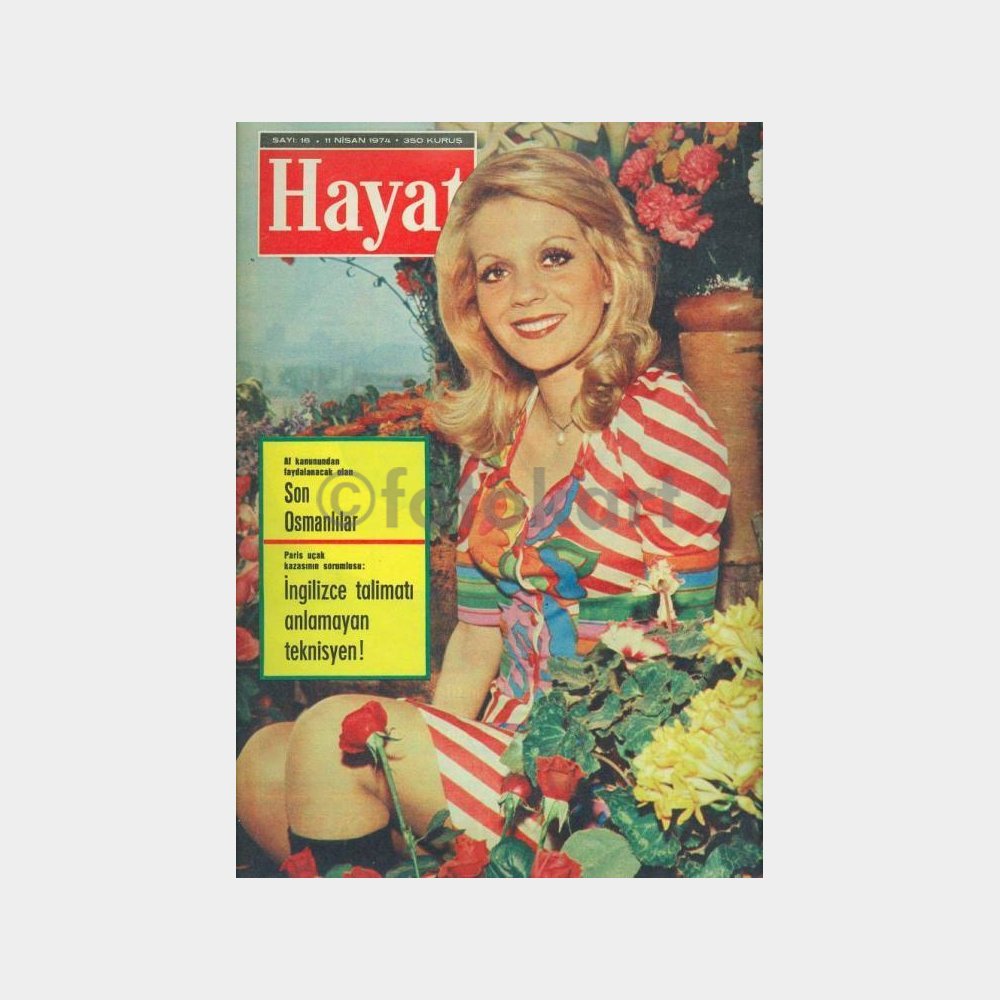 Hayat Dergisi, 1974 No. 16 Elif Tunçman | fotokart